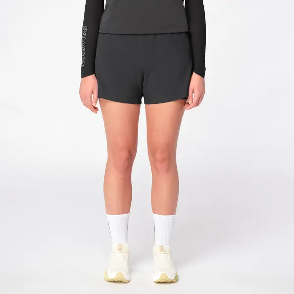 SALOMON 2-in-1 Running Shorts - Deep Black