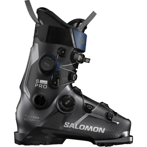 SALOMON S/pro Supra Dual Boa 120 Gw Boots - Beluga Met. / Black