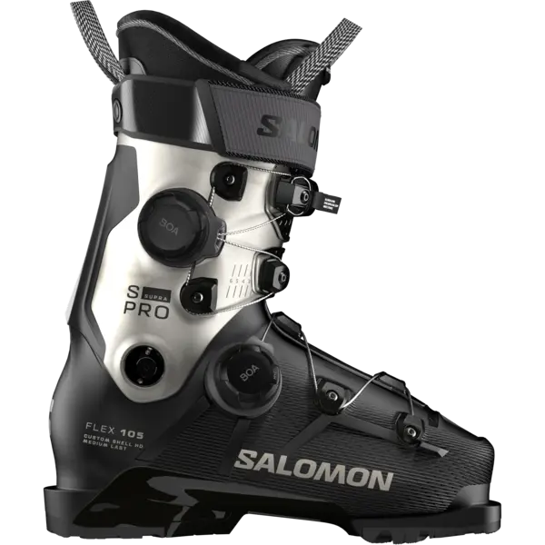 SALOMON S/pro Supra Dual Boa 105 Ski Boots - Black / Light Bronze Met.