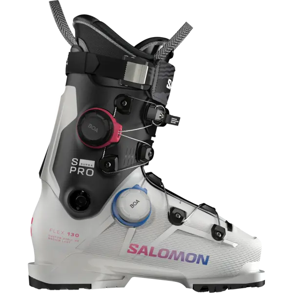 SALOMON S/pro Supra Dual Boa® 130 Ski Boots - Gray Aurora / Black