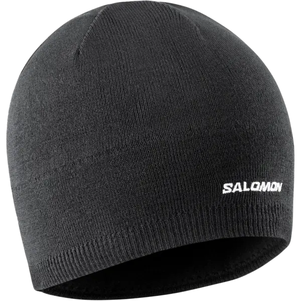SALOMON Ribbed Beanie With Logo Detail