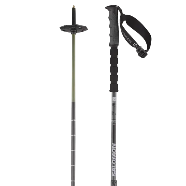 SALOMON Steep Pro Vario S3 Ski Poles - Black / Ebony