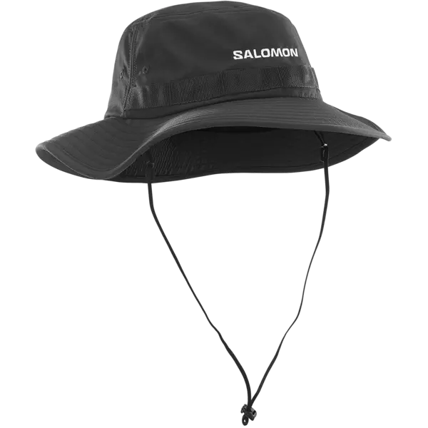 SALOMON Wide Brim Booney Hat - Deep Black
