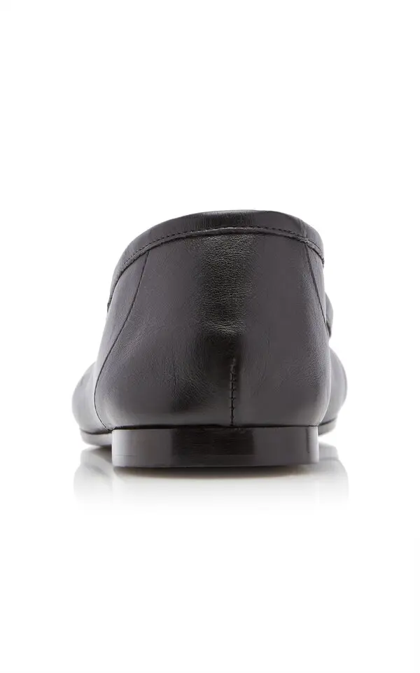 Balenciaga City Leather Ballet Flats - Black
