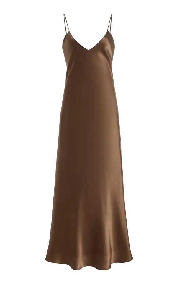 KAMPERETT Caroline Silk Midi Dress