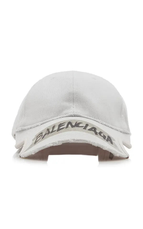 Balenciaga Logo Baseball Cap - White
