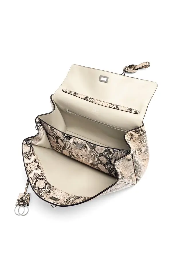 Balenciaga Rodeo Python-effect Top Handle Bag