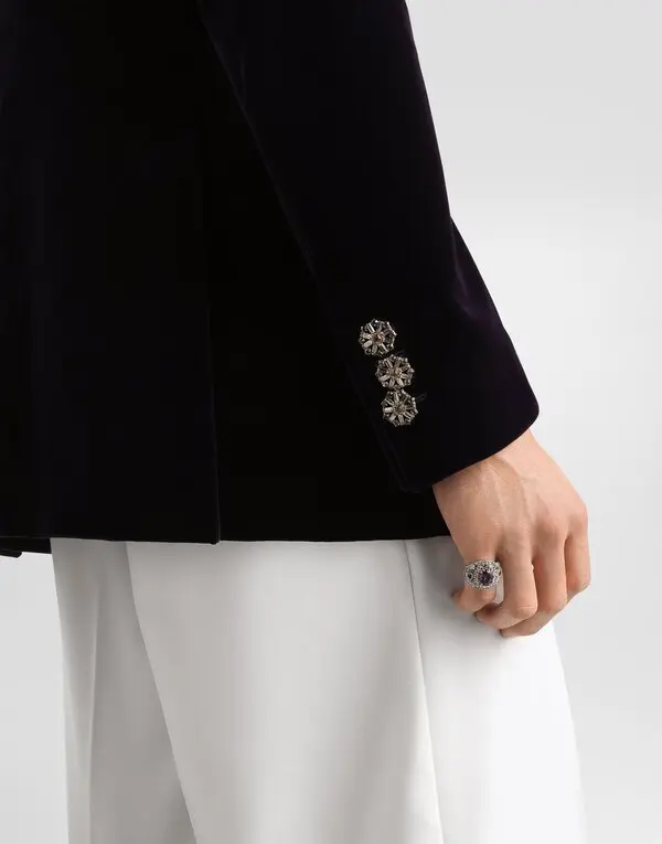 Dolce & Gabbana Double-breasted Sicilia Velvet Jacket