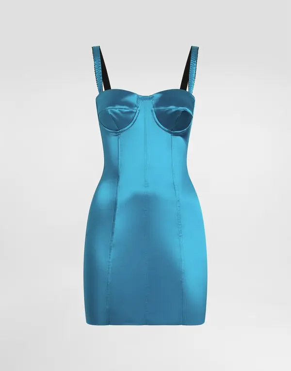 Dolce & Gabbana Stretch Satin Mini Dress