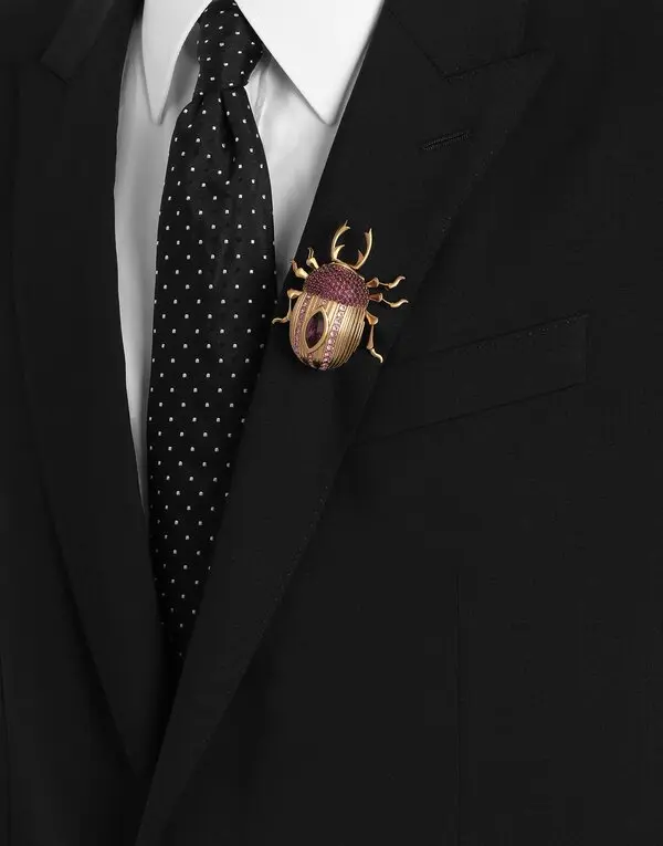 Dolce & Gabbana Beetle-shaped Rhinestone Pin
