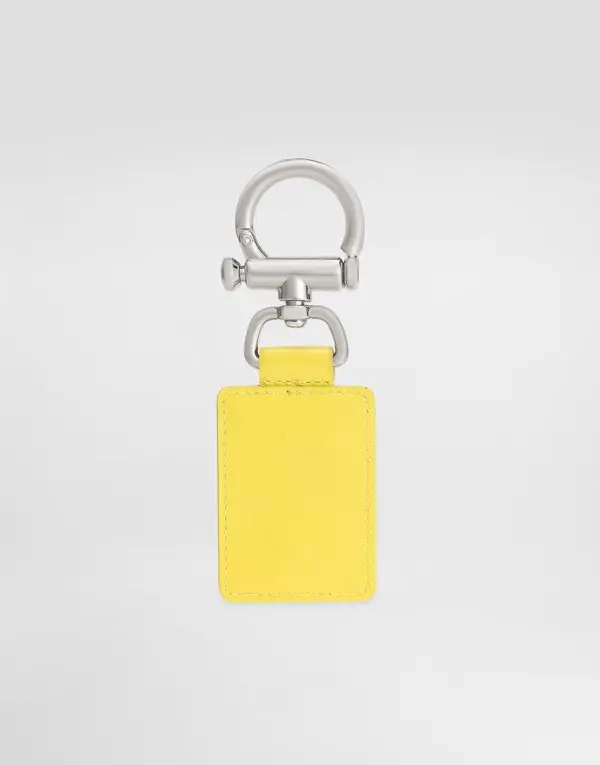 Dolce & Gabbana Smooth Calfskin Keyring - Yellow