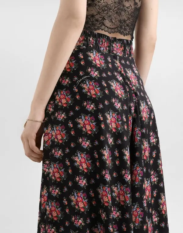 Dolce & Gabbana Floral Printed Skirt