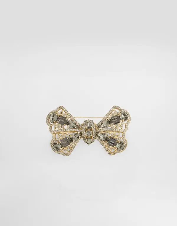 Dolce & Gabbana Sartoria Bow Brooch - Gold