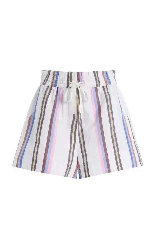 ILIO NEMA Remus Striped Cotton Shorts