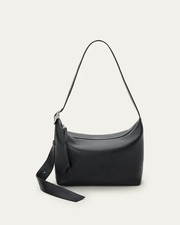 Loewe Loop Grained Calfskin Shoulder Bag - Black