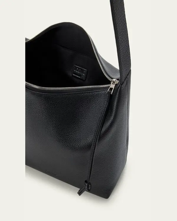 Loewe Loop Grained Calfskin Shoulder Bag - Black