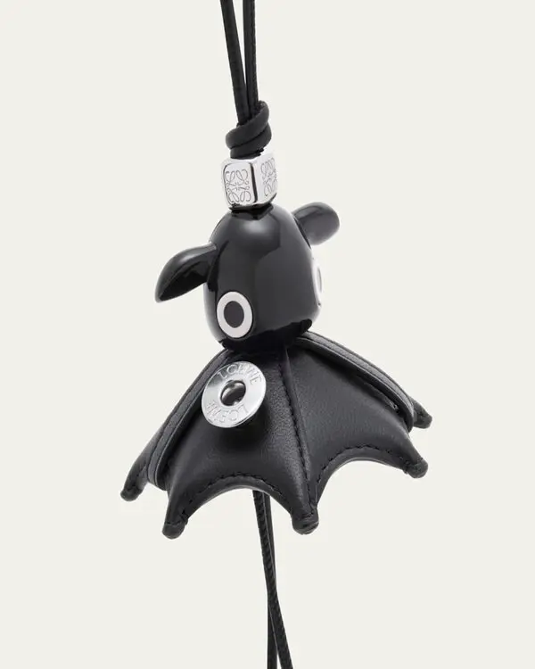 Loewe Biker Puzz Leather Keychain Purse Charm
