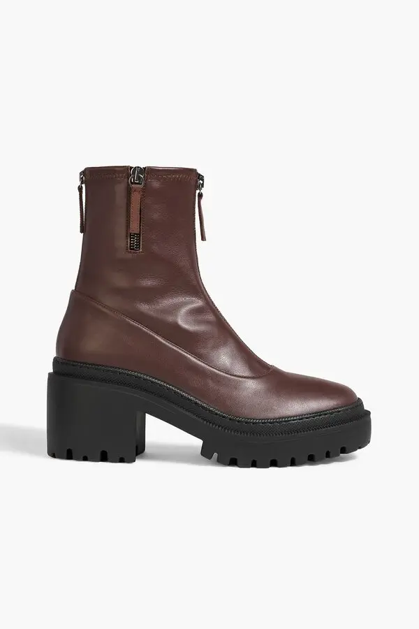 GIUSEPPE ZANOTTI Lionora Zip-detailed Stretch Ankle Boots