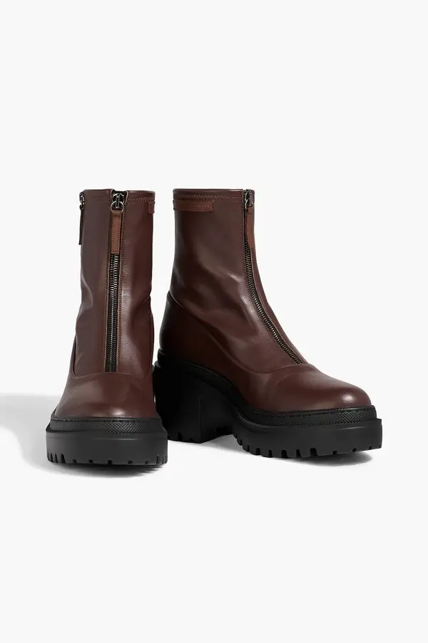 GIUSEPPE ZANOTTI Lionora Zip-detailed Stretch Ankle Boots