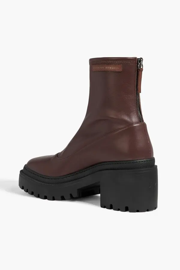 GIUSEPPE ZANOTTI Lionora Zip-detailed Stretch Ankle Boots