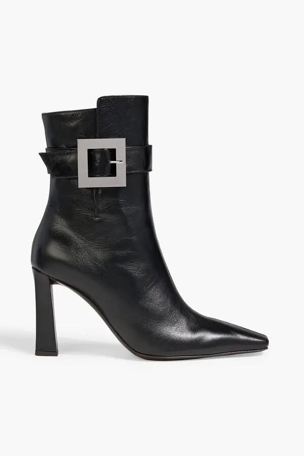 GIUSEPPE ZANOTTI Seattle 90 Buckled Leather Ankle Boots