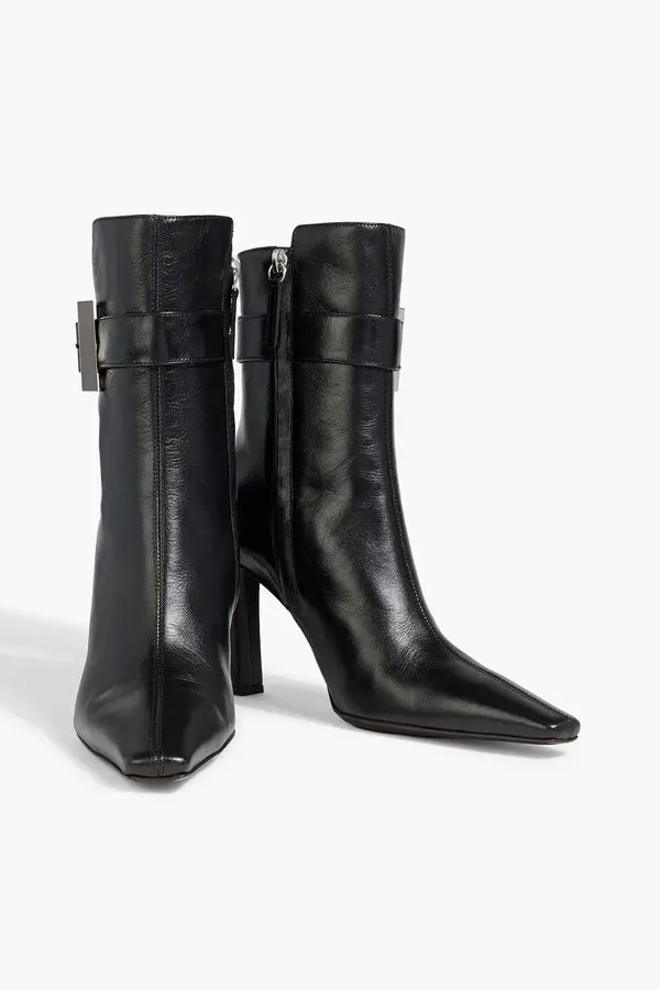 GIUSEPPE ZANOTTI Seattle 90 Buckled Leather Ankle Boots