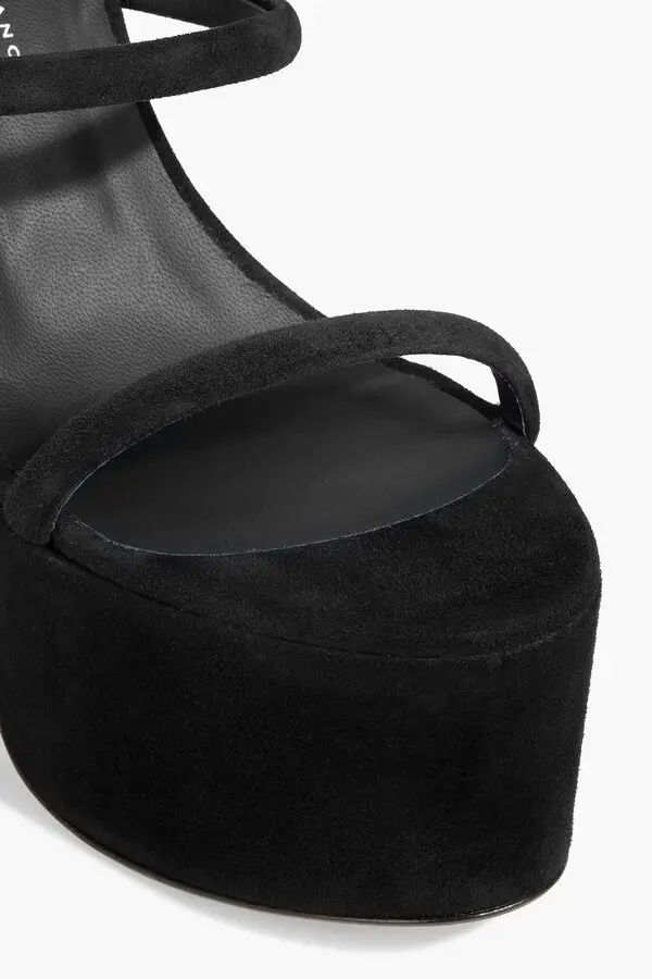 GIUSEPPE ZANOTTI Gzaida Suede Platform Sandals