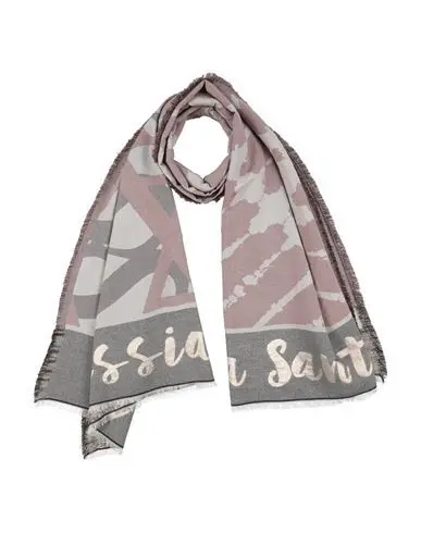 ALESSIA SANTI Scarf Cotton, Modal, Metallic Fiber - Grey