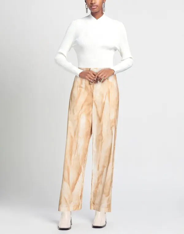 FEDERICO CINA Wide Leg Cotton Pants