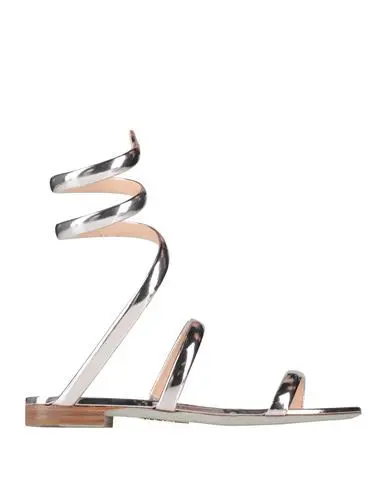 Rene Caovilla Calfskin Sandals - Rose Gold