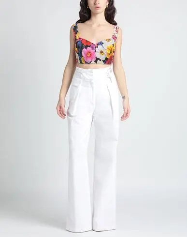 Dolce & Gabbana Woven Floral-print Crop Top
