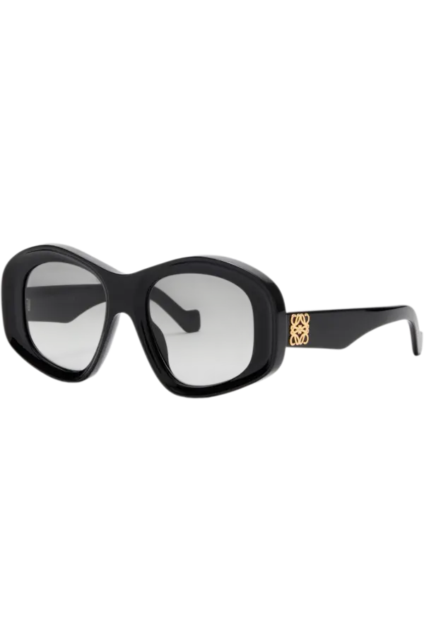 Loewe Beveled Pentagon Sunglasses - Black