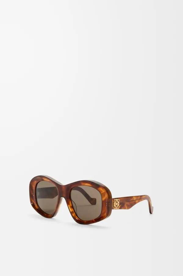 Loewe Beveled Pentagon Sunglasses - Havana