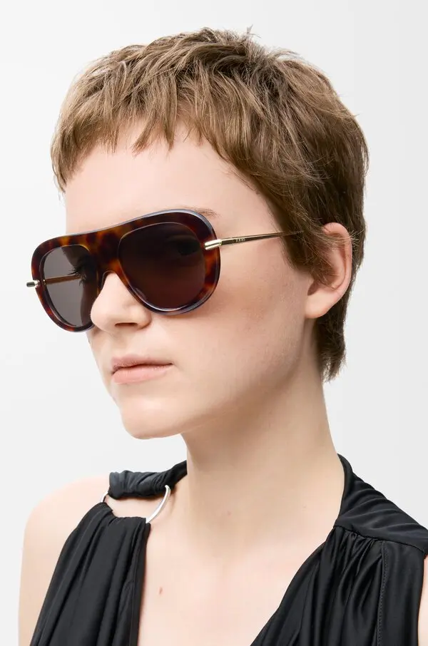 Loewe Pilot Slim Sunglasses - Havana