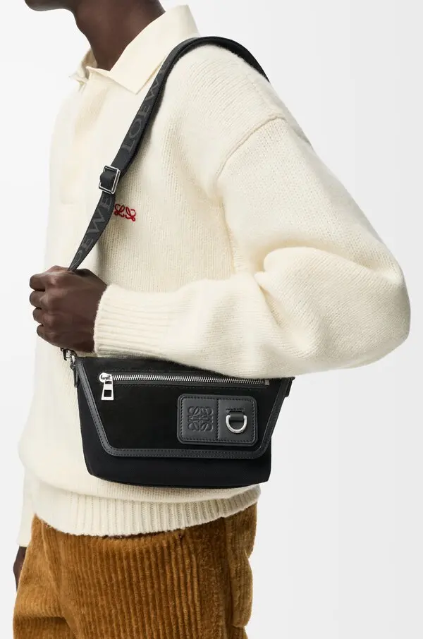 Loewe Mini Flex Messenger - Black
