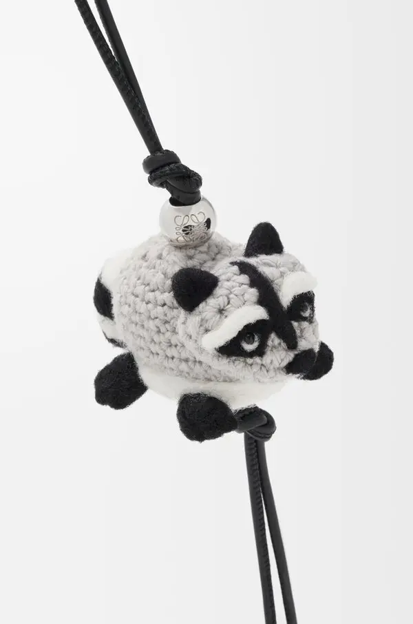 Loewe Raccoon Charm - Grey