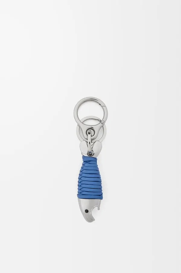 Loewe Fish Keyring Bottle Opener - Silver/seaside Blue