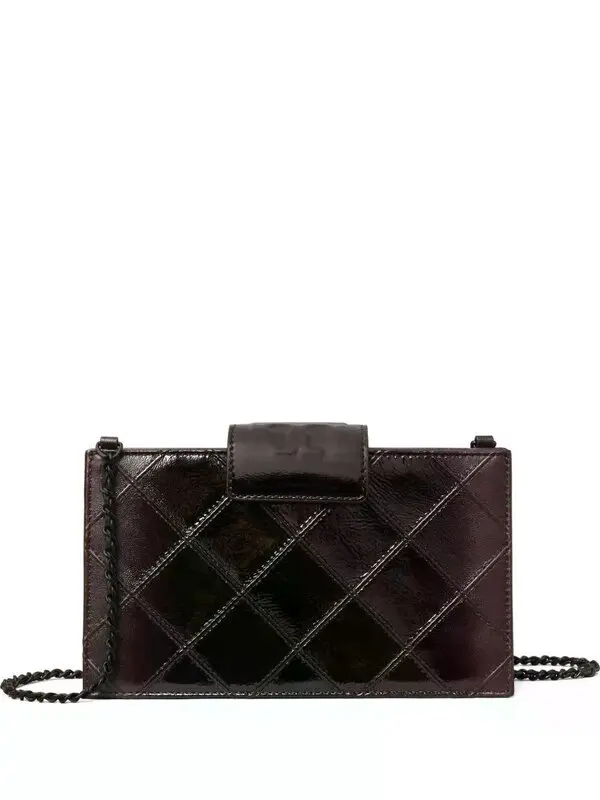 Tory Burch Fleming Quilted Patent Mini Bag