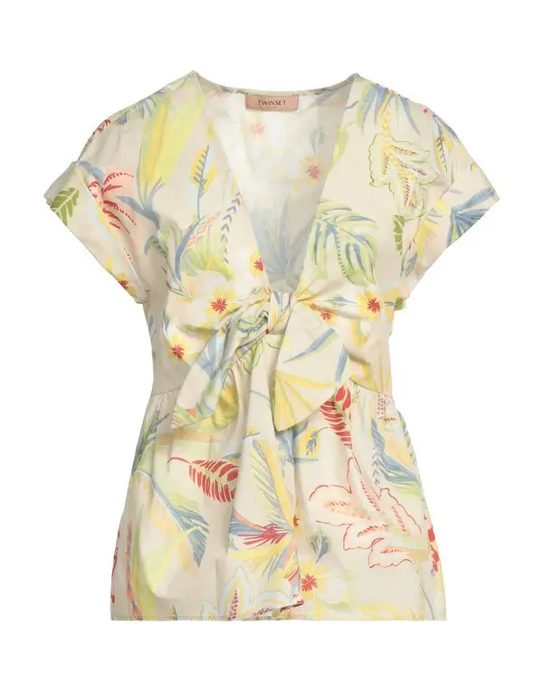 TWINSET Floral-print Peplum Top