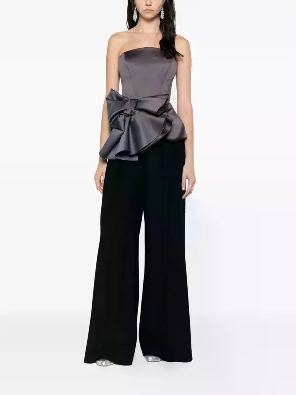 Viktor & Rolf Bow-detail Bustier Top - Grey