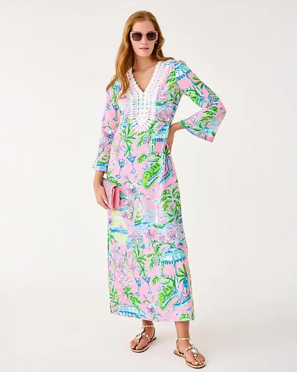 Lilly Pulitzer® Ocleppo V-neck Maxi Caftan