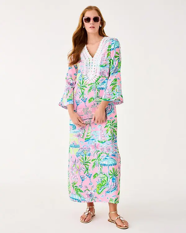 Lilly Pulitzer® Ocleppo V-neck Maxi Caftan