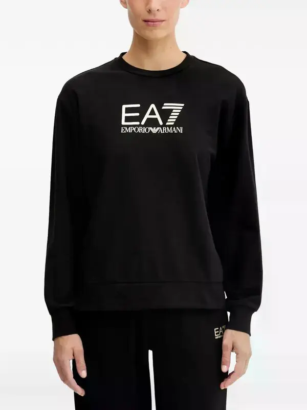 EA7 Logo-print Tracksuit - Black