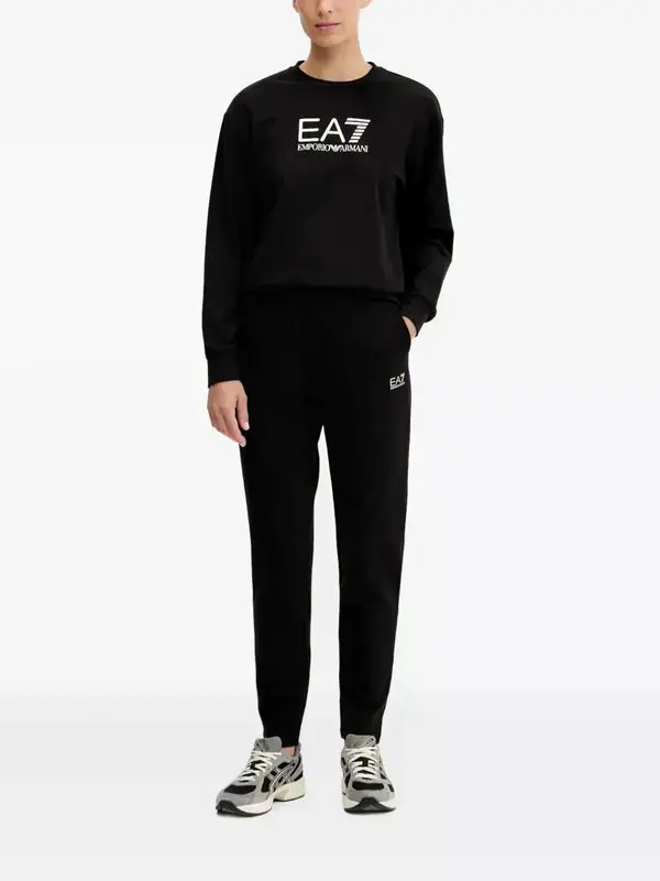 EA7 Logo-print Tracksuit - Black