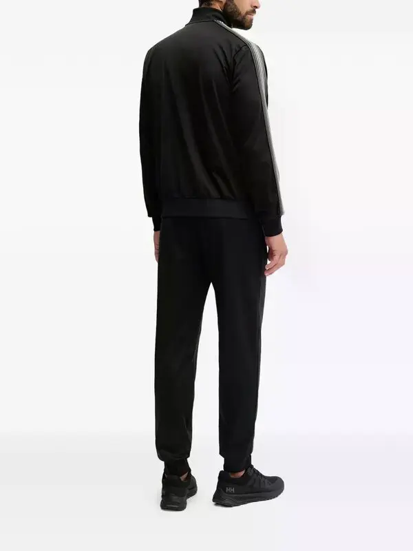 EA7 Logo-detail Track Pant Set - Black