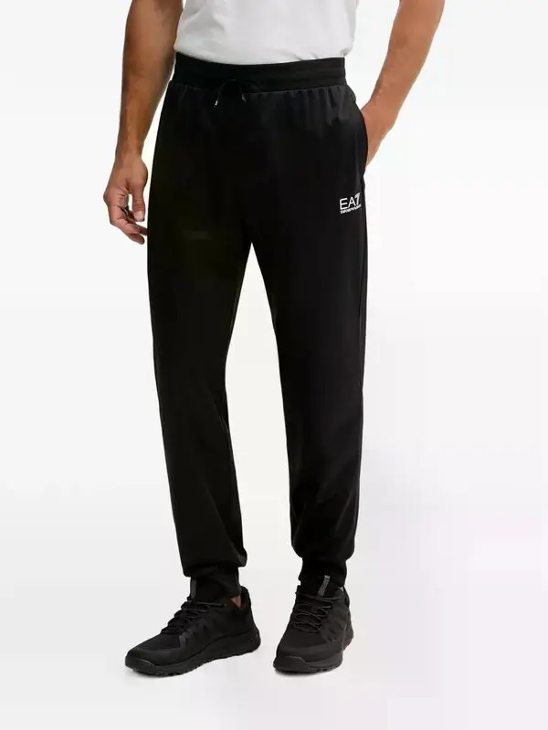 EA7 Logo-detail Track Pant Set - Black