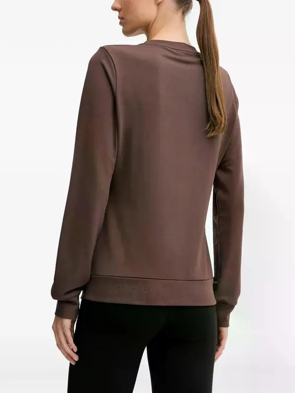 EA7 Logo-detail Crew-neck Sweatshirt