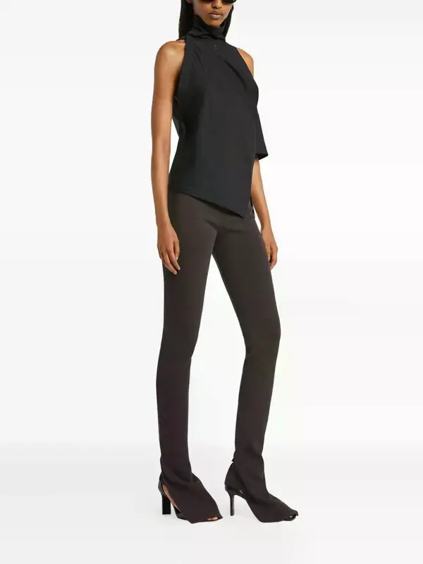 COURREGES Bootcut Interlock Trousers - Brown