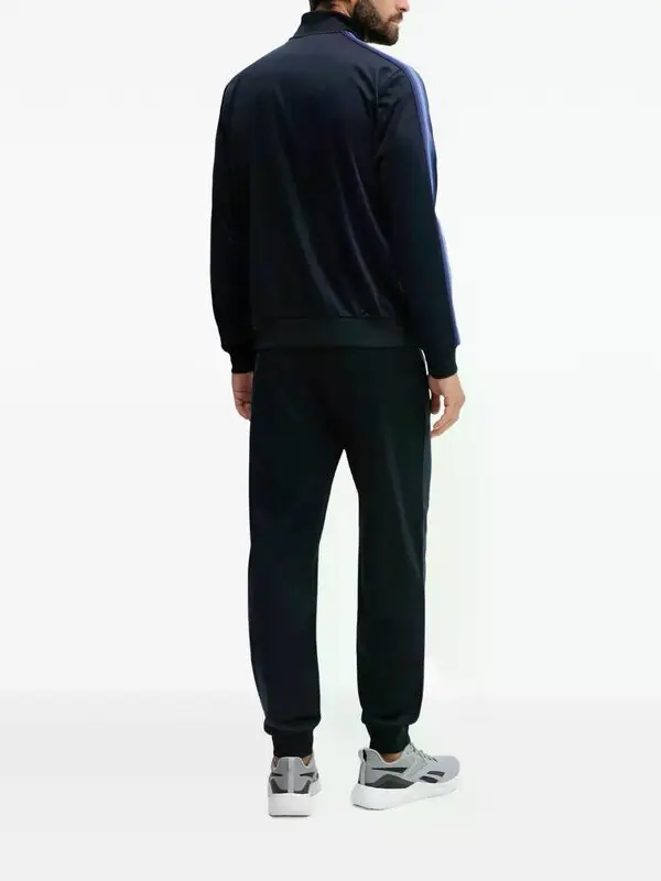 EA7 Logo-detail Stripe Tracksuit Set - Blue