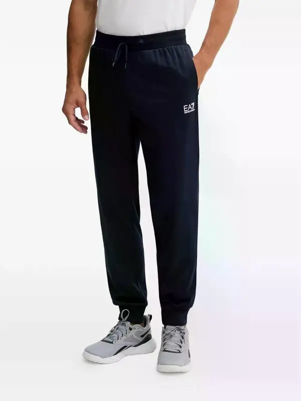 EA7 Logo-detail Stripe Tracksuit Set - Blue